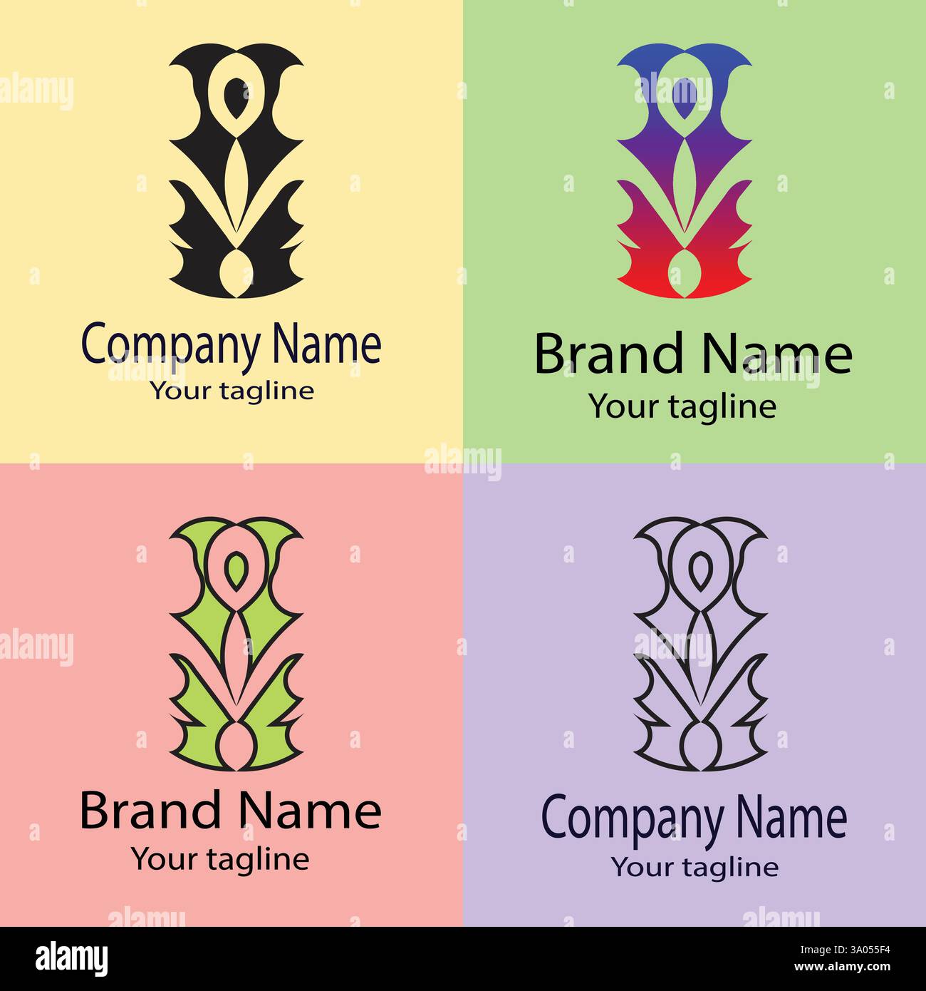 Latest logos Stock Vector Images - Alamy