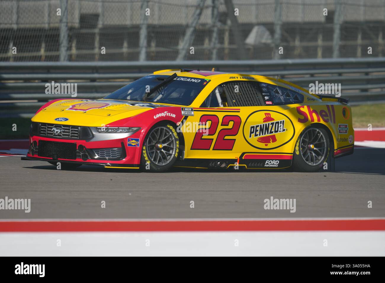Austin, Texas, USA. 1st Mar, 2025. NASCAR Cup Series driver JOEY LOGANO ...