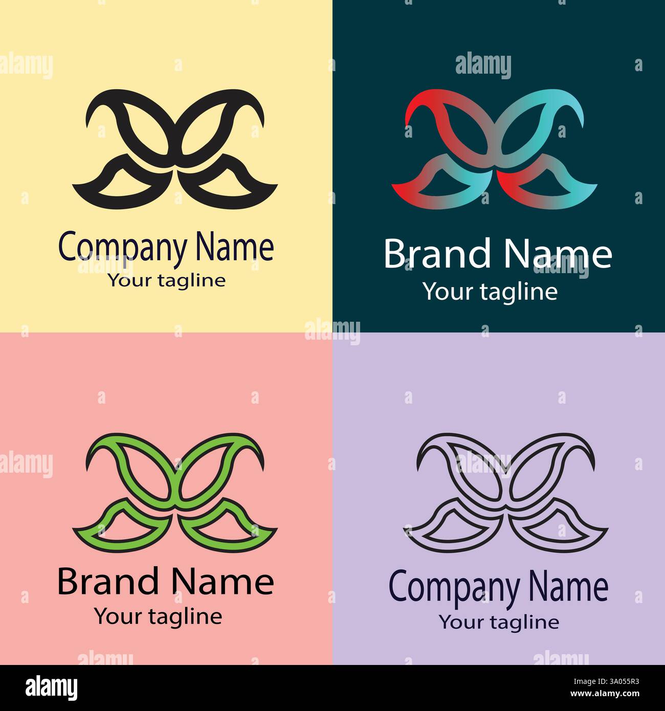 Professional Unique Latest logo design with different designs of the ...