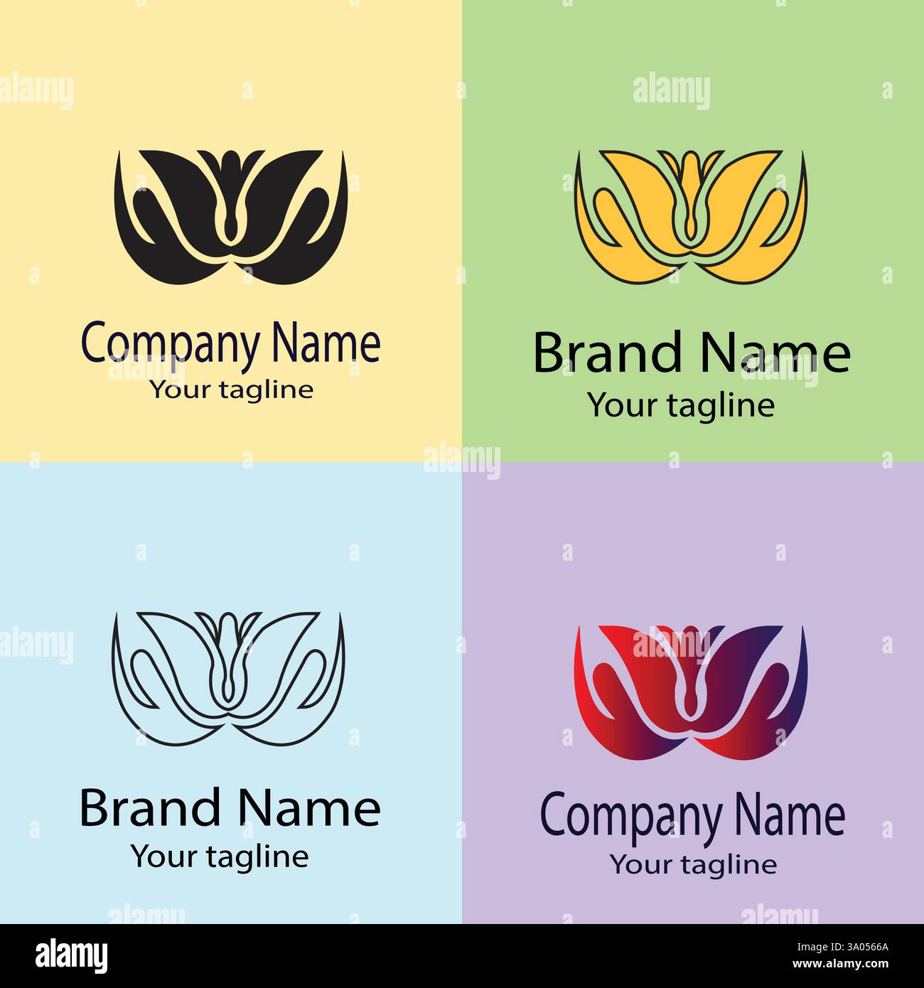 Professional Unique Latest logo design with different designs of the ...