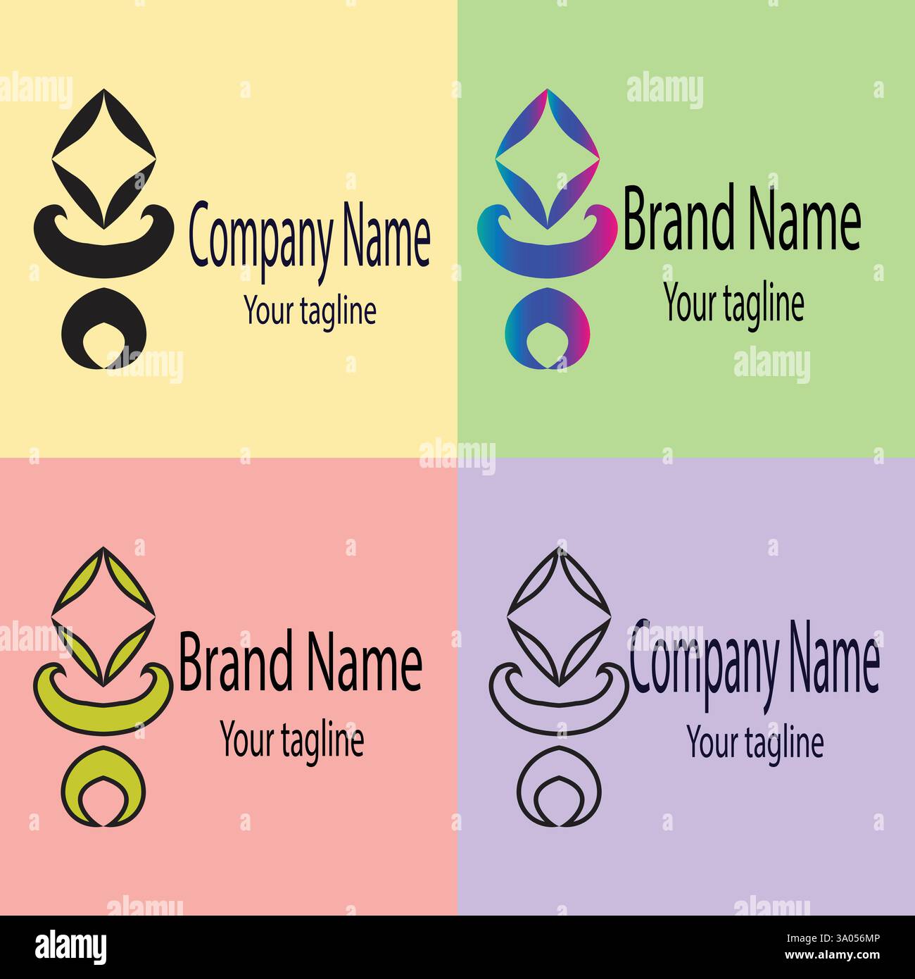 Professional Unique Latest logo design with different designs of the ...