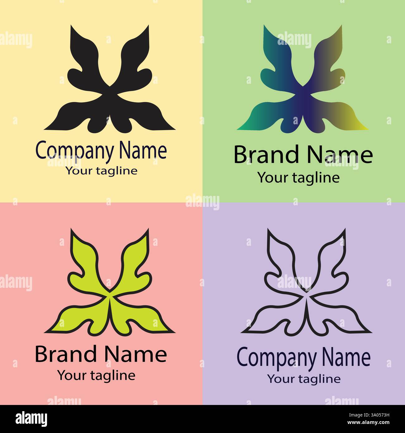 Professional Unique Latest logo design with different designs of the ...