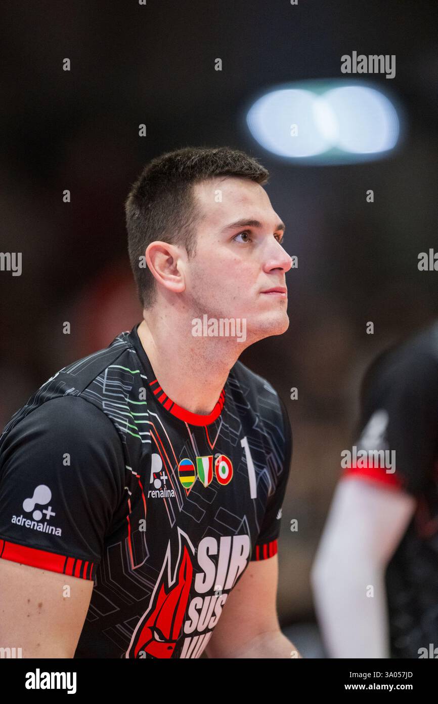 Piacenza, Italy. 02nd Mar, 2025. Alessandro Piccinelli ( Sir Susa Vim ...