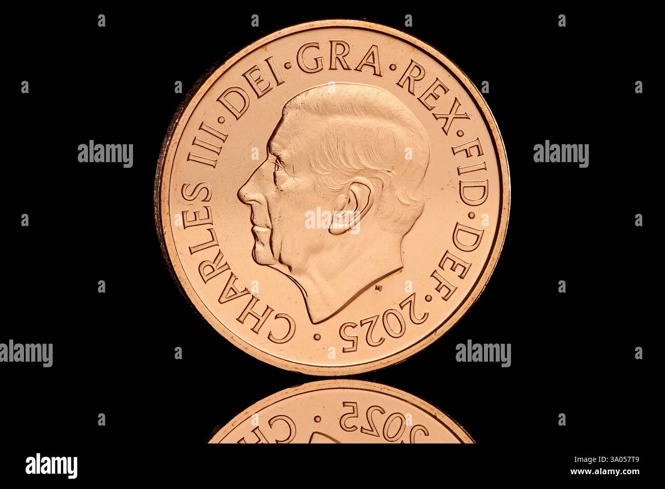 2025 UK 2 Pence with a portrait of King Charles III by Martin Jennings ...