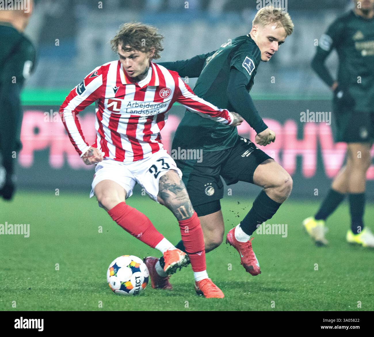 Aalborg, Denmark. 02nd Mar, 2025. AaB's Isak Hansen-Aaroeen in the ...