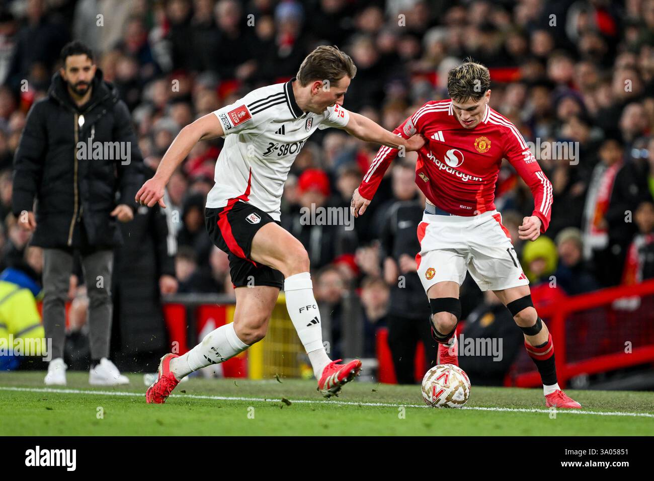 Manchester, UK. 02nd Mar, 2025. Alejandro Garnacho of Manchester United ...