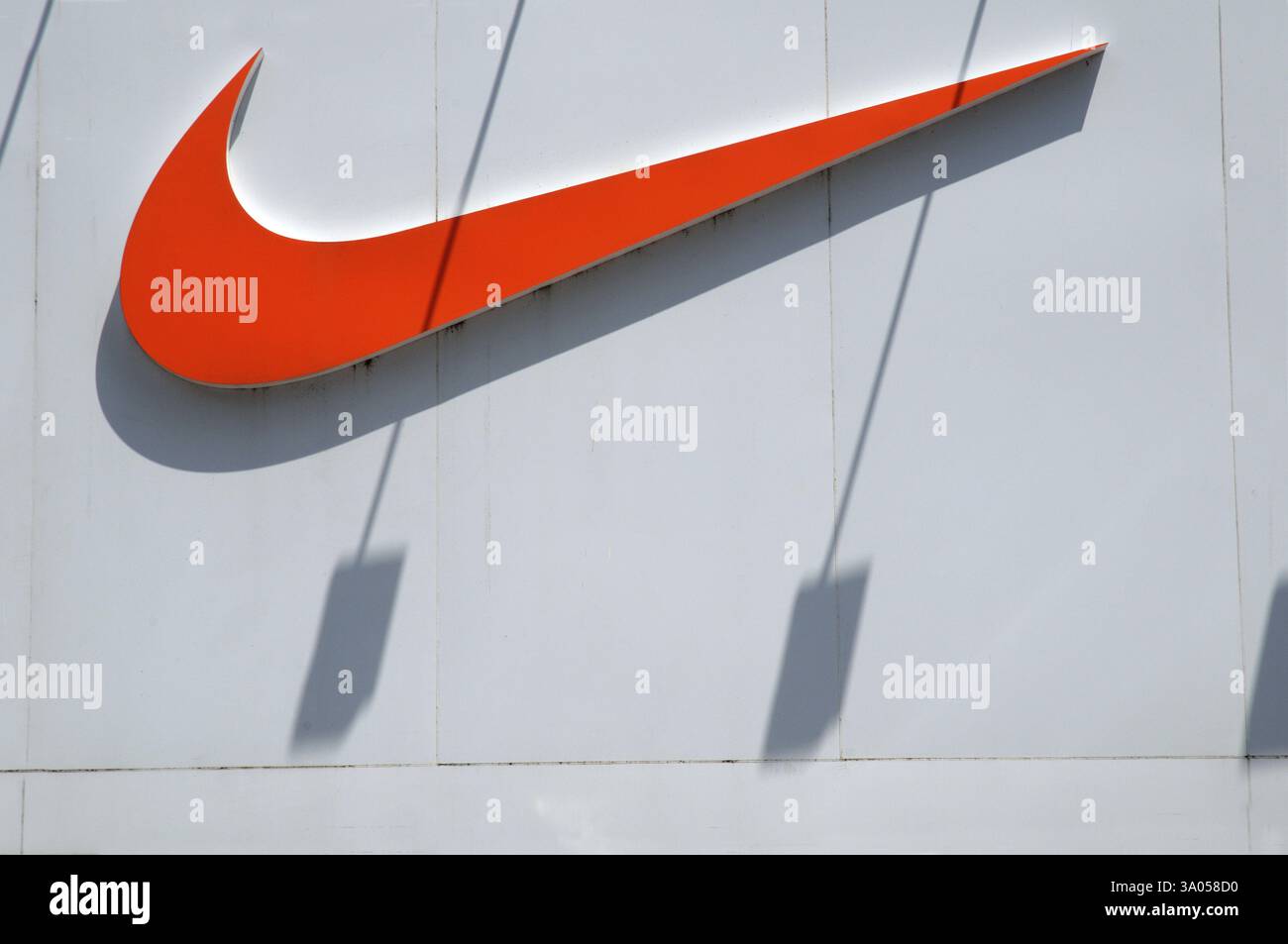 Right tick being the logo of nike, Goa, Maharashtra, India 27-9-2010 ...