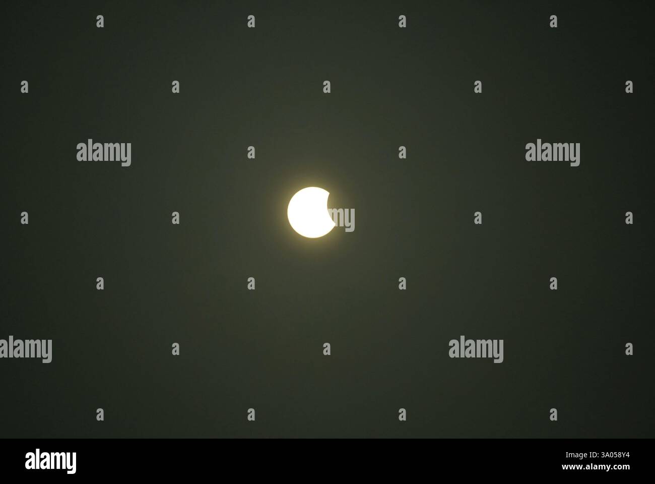 Partial solar eclipse on 1st August 2008 in Bombay Mumbai, Maharashtra ...