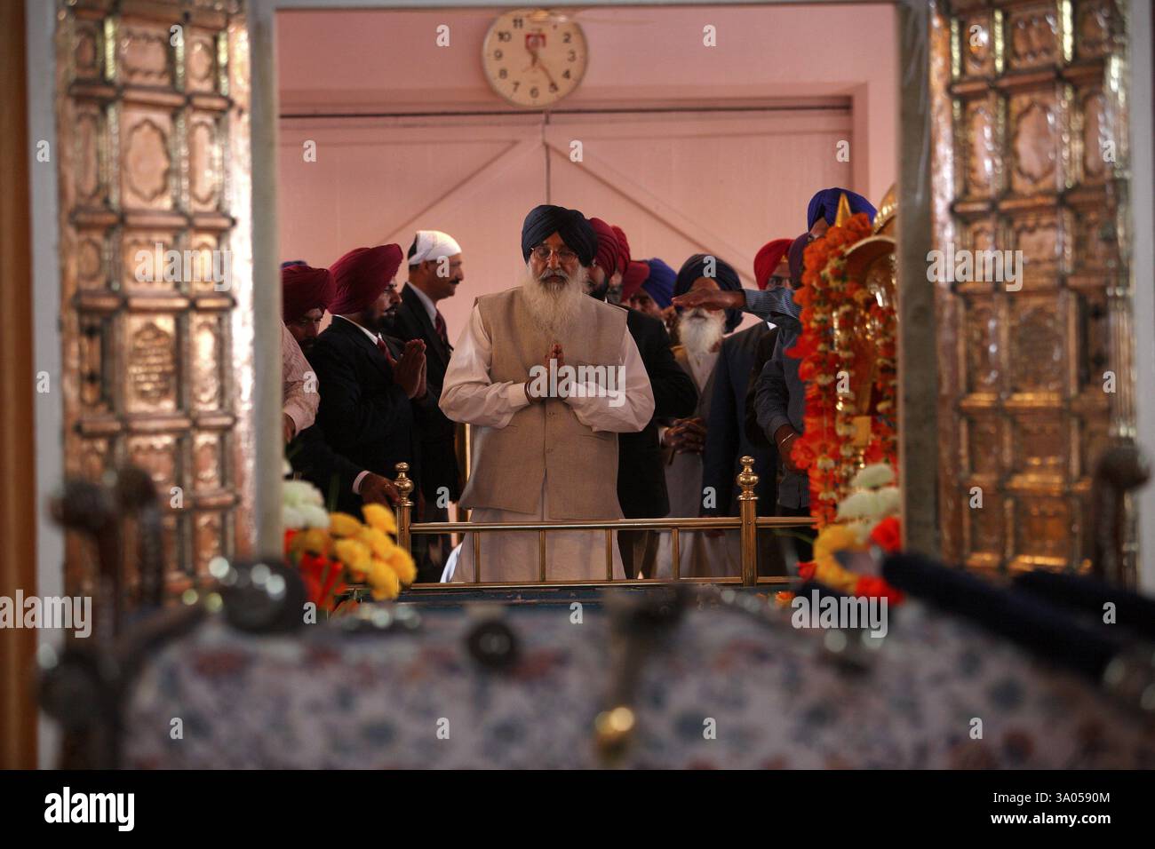 Prakash Singh Badal chief minister of Punjab, India NO MR Stock Photo ...