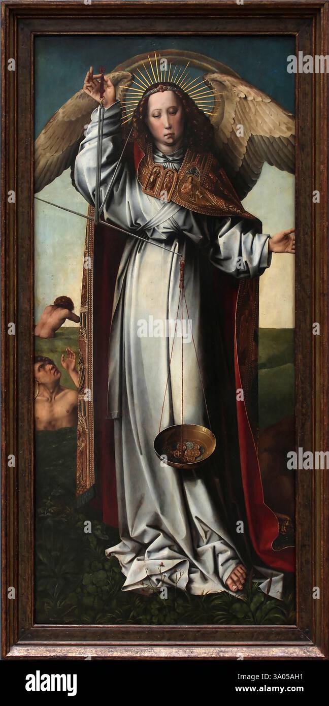 Day of Judgment painting - Fragment of the altarpiece of the Last Judgment from the Church of ...