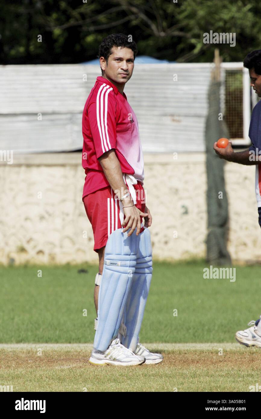 Master Blaster Sachin Tendulkar net practicing in Bombay Mumbai ...