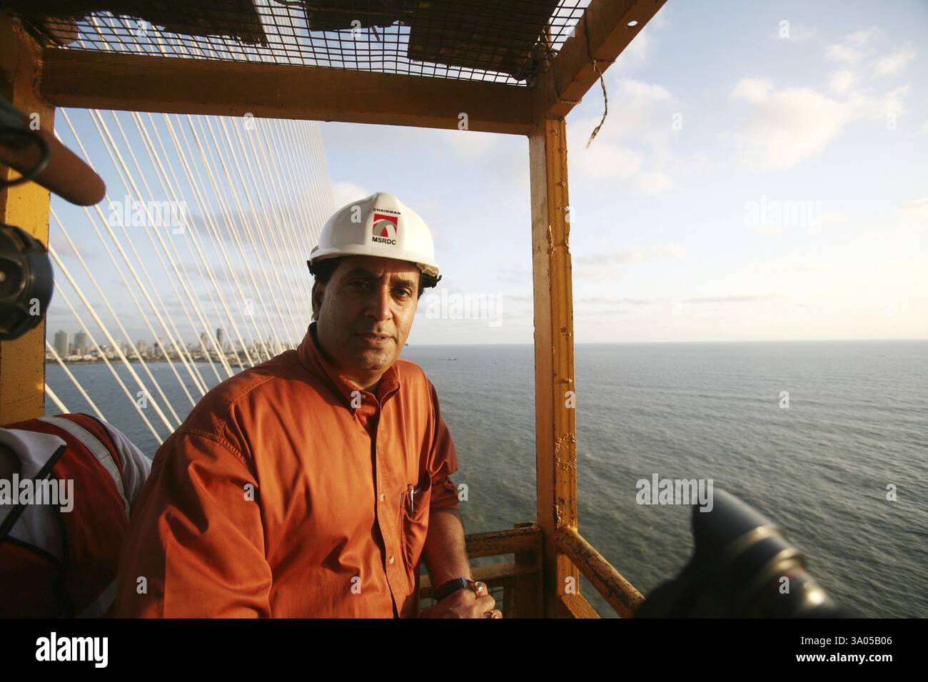 Public Works Development PWD minister Anil Deshmukh at site Bandra ...