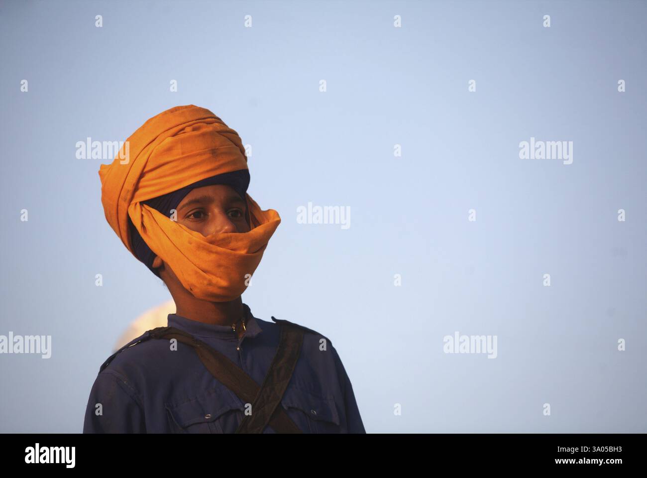 Young nihang sikh religious warrior hi-res stock photography and images ...