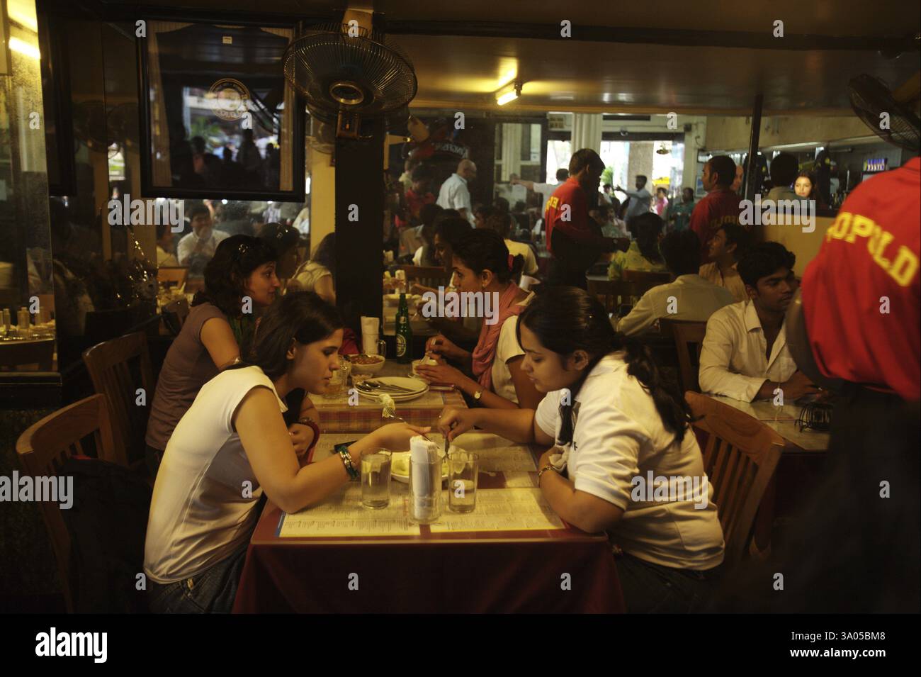 Scene of Leopold cafe after it reopened on 2nd December 2008 after ...