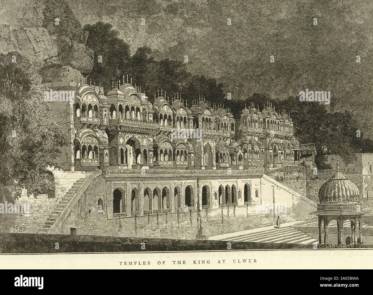 Temples of the king at Ulwur, Alwar, Rajasthan, India, Asia Stock Photo ...