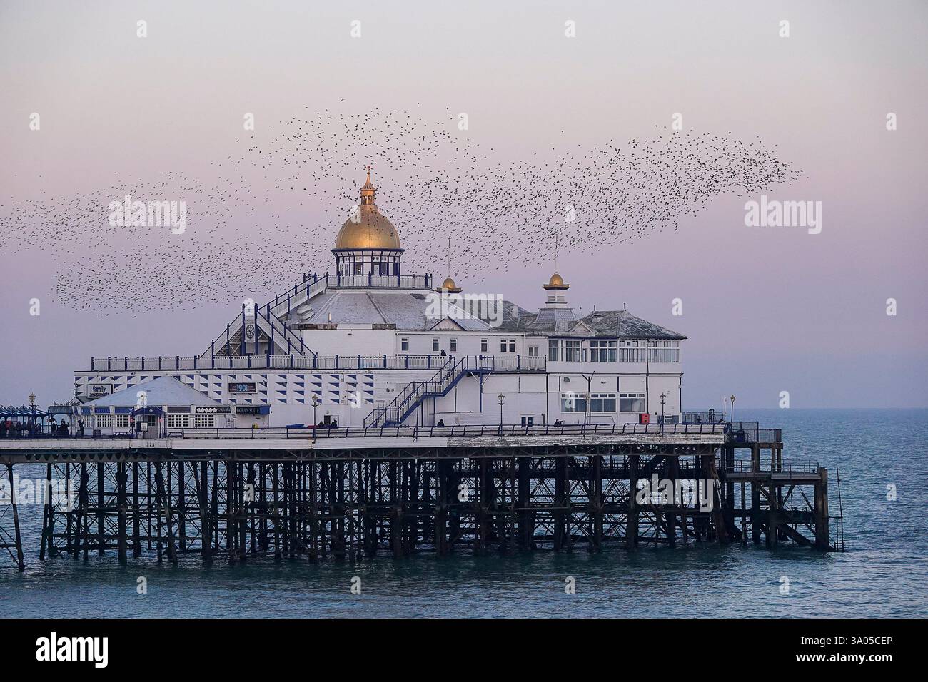 Eastbourne Pier, Eastbourne. 02nd March 2025. A beautiful end to the ...