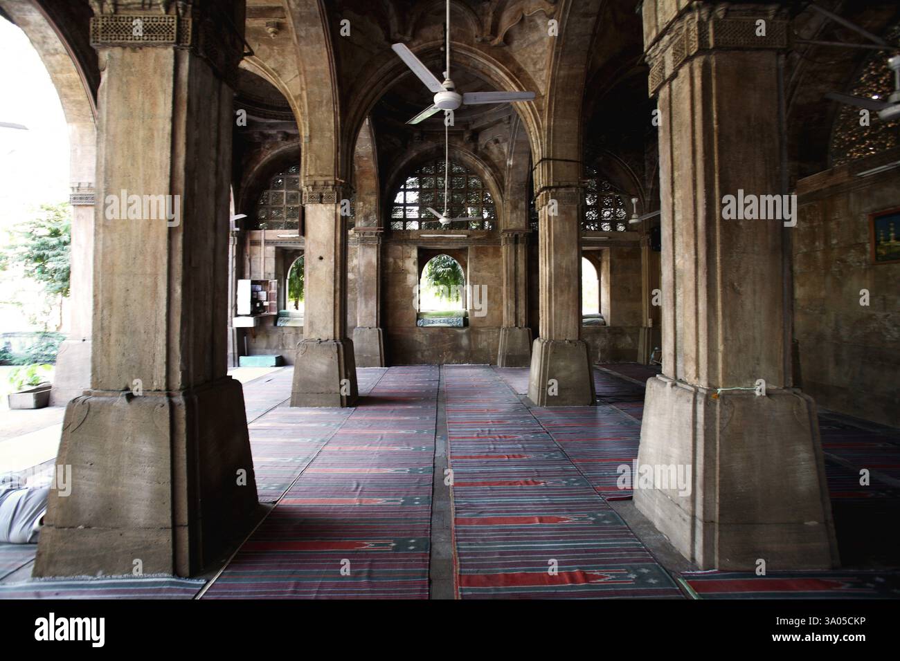 Columns of Sidi Sayed mosque inside Bhadra fortified bastion built by ...