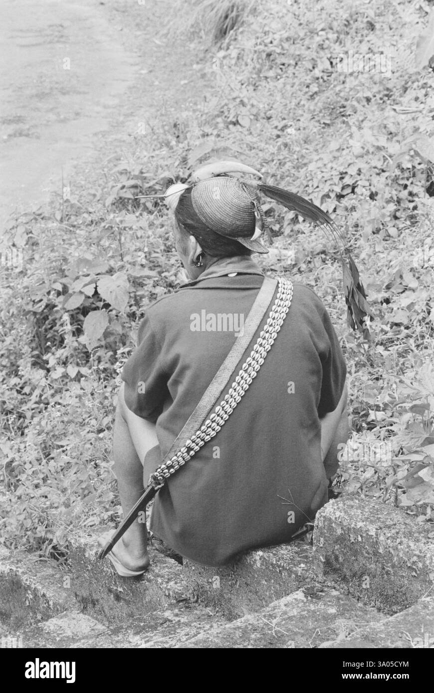 Nocte tribe headman in traditional attire in Tirap district, Arunachal ...