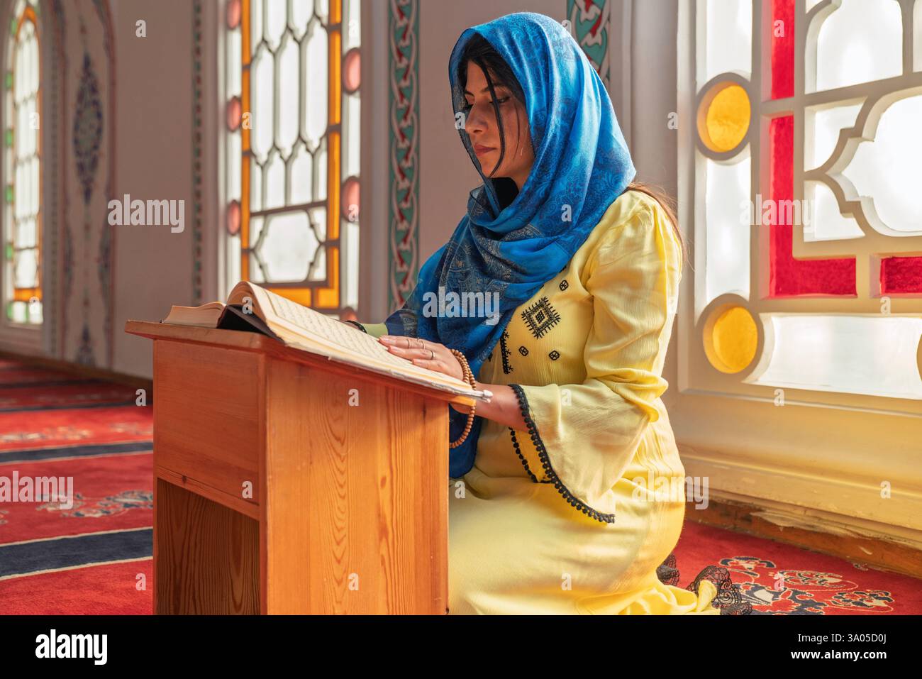 Quran in mosque open hi-res stock photography and images - Alamy