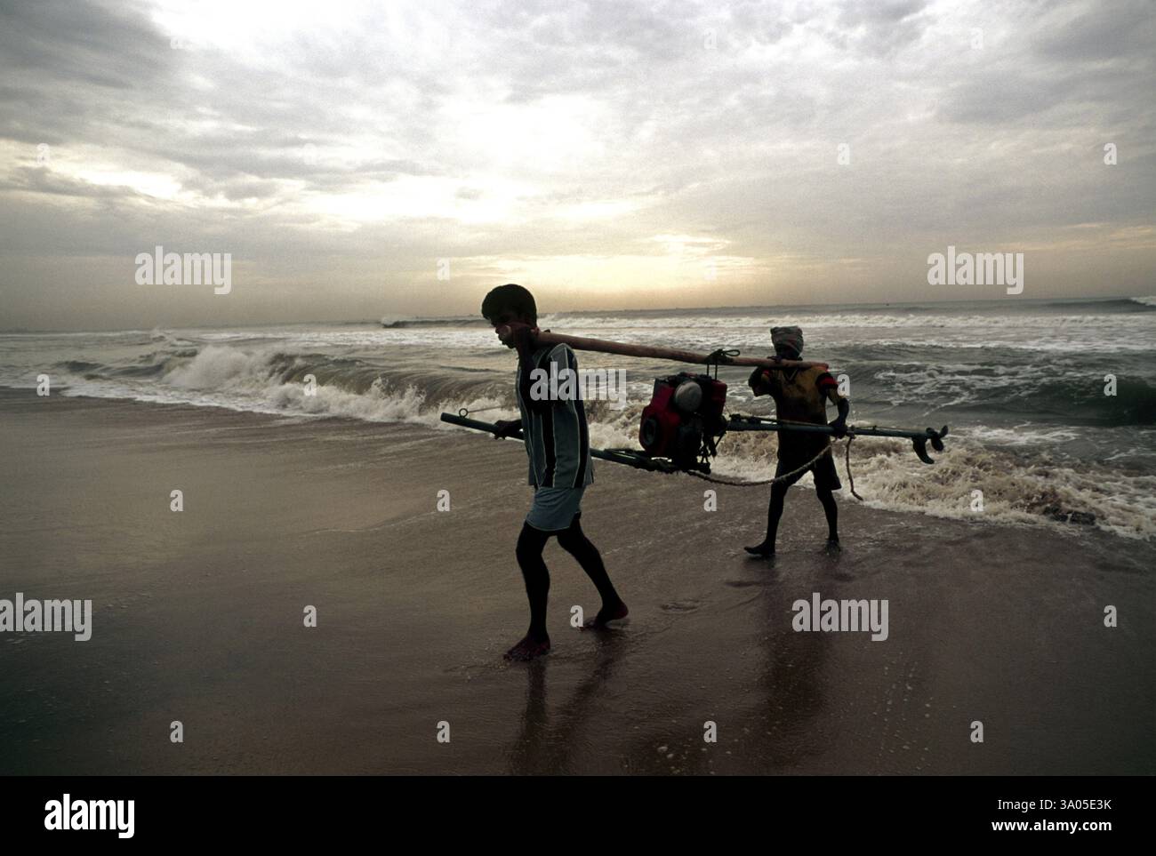 Fishermen at Marina beach, Madras Chennai, Tamil Nadu, India, Asia ...