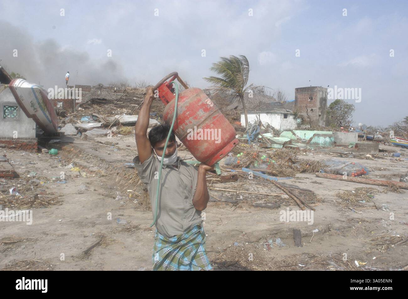 Damage, Natural Disaster Tsunami Earthquake on Sea Floor, Nagapattinum ...