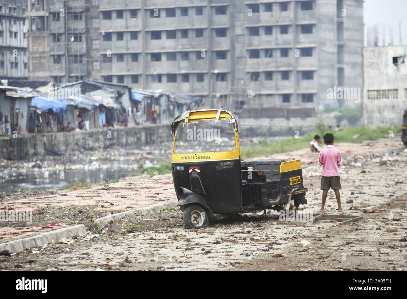 Boy rear view derelict hi-res stock photography and images - Alamy