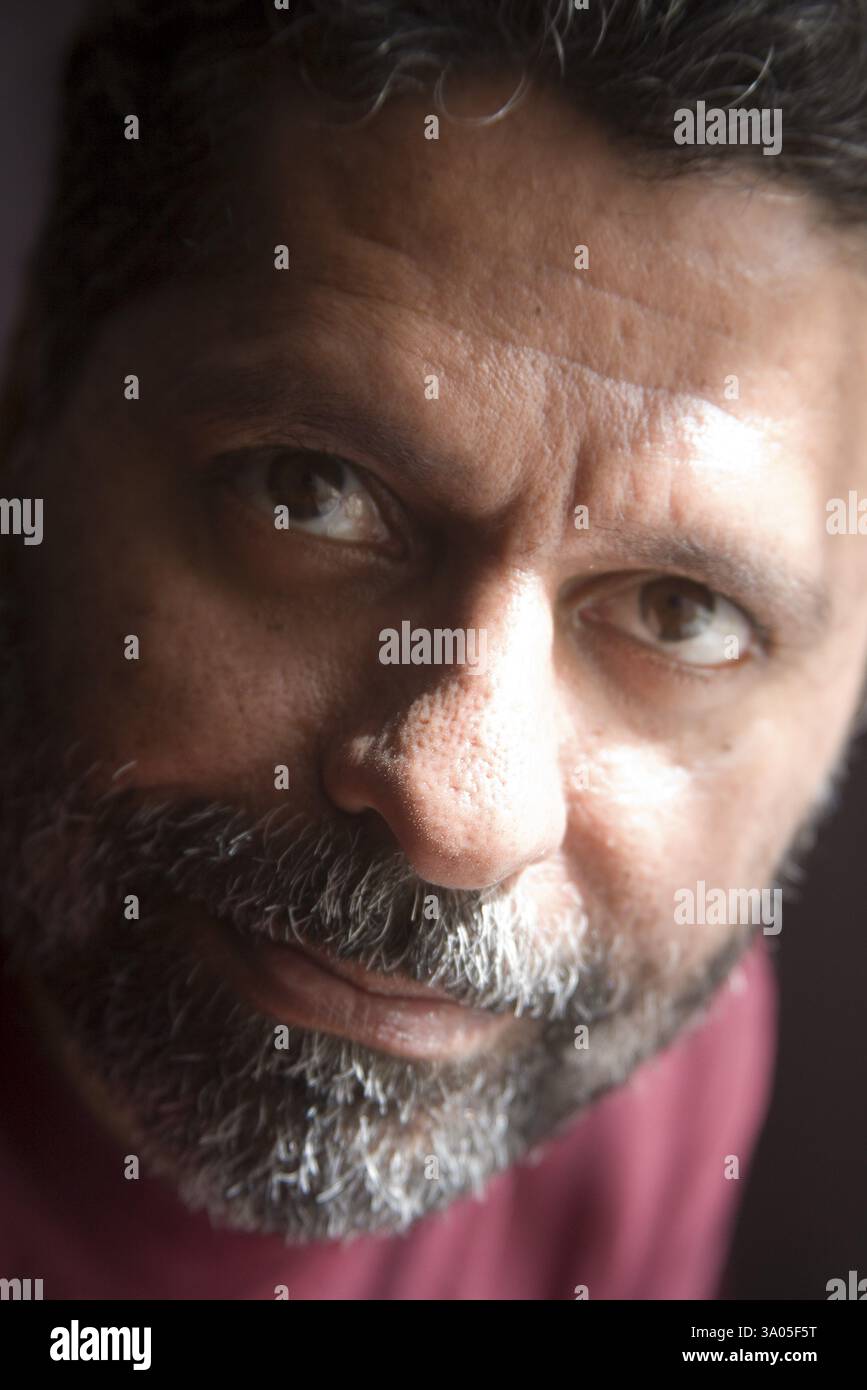 South Asian Indian man Ravi Shekhar looking at camera, Bombay Mumbai ...