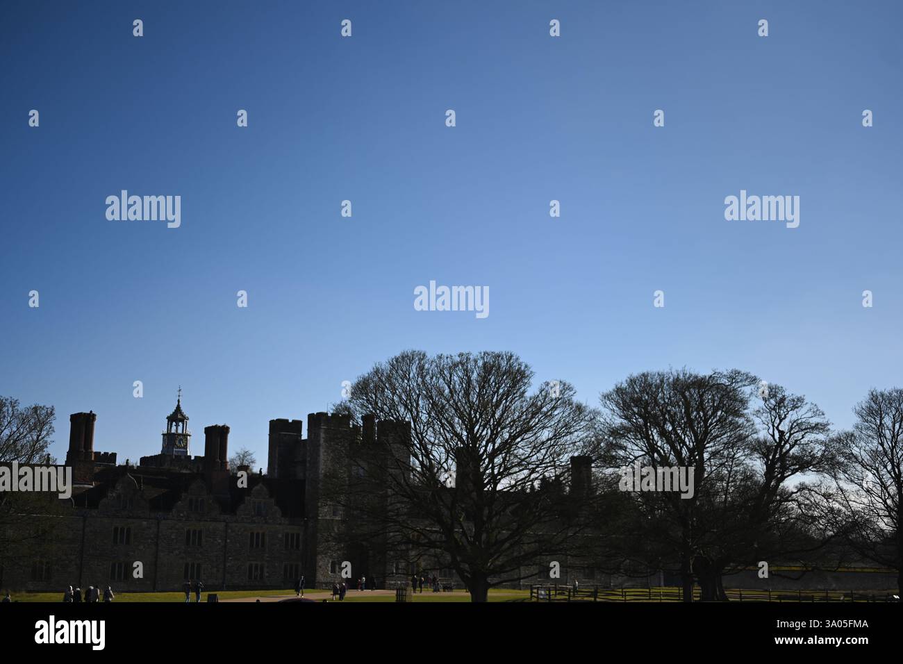 beautiful silhouette skyline of Knole kent england Stock Photo - Alamy
