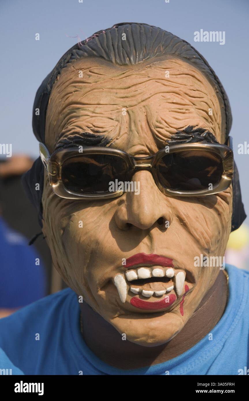 Horror Mask Goa Maharashtra India Asia March 2011 Stock Photo - Alamy