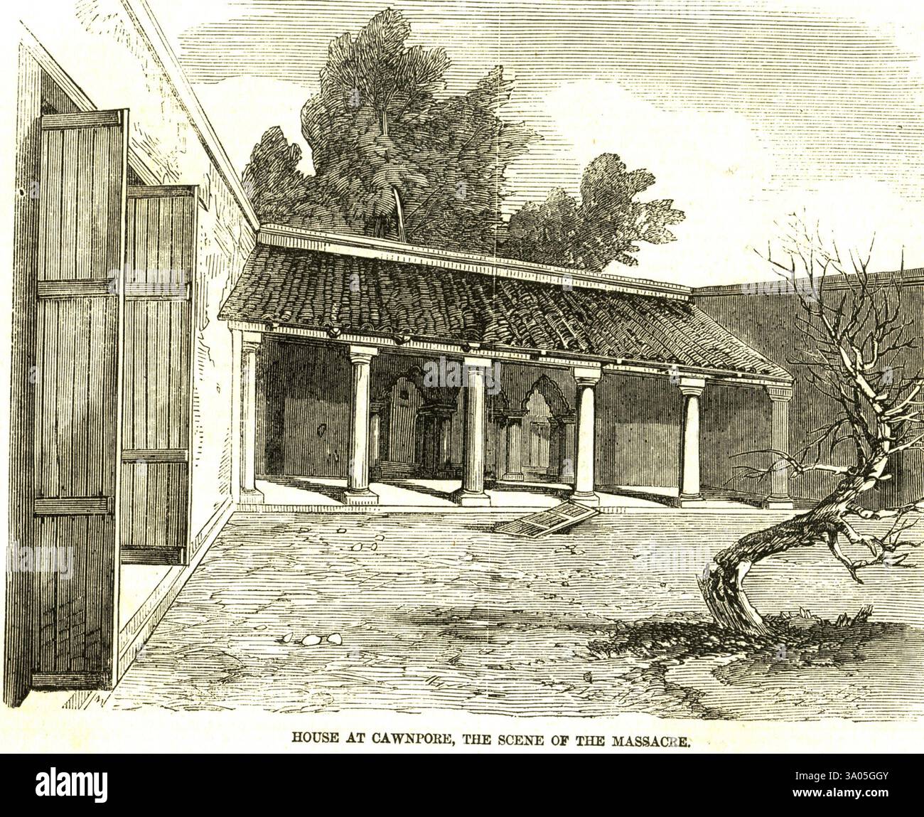 House of Cawnpore, the scene of the massacre, India, Asia Stock Photo ...