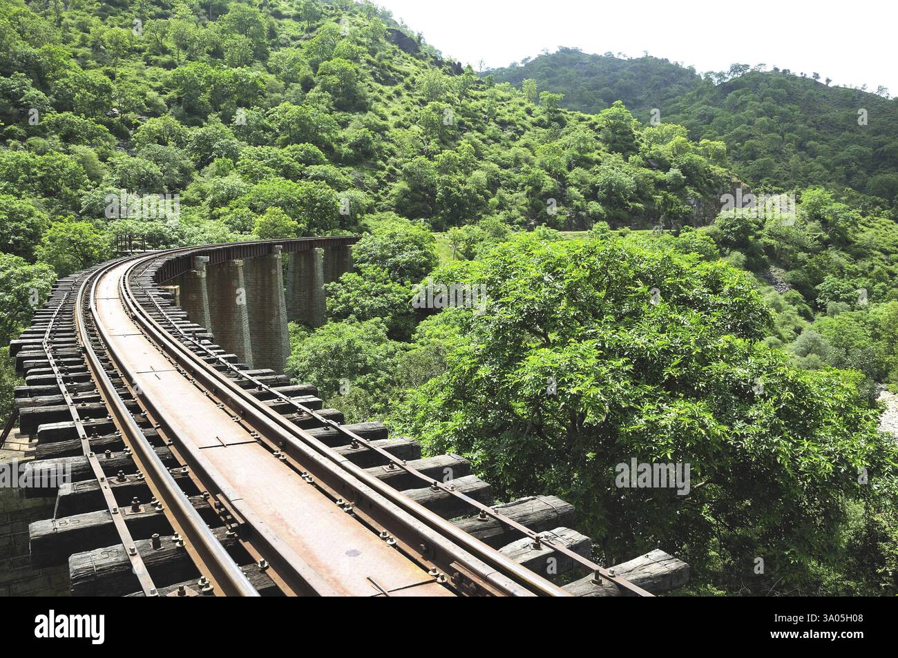 Railway bridge, Goram ghat, Marwar Junction, Rajasthan, India, Asia ...
