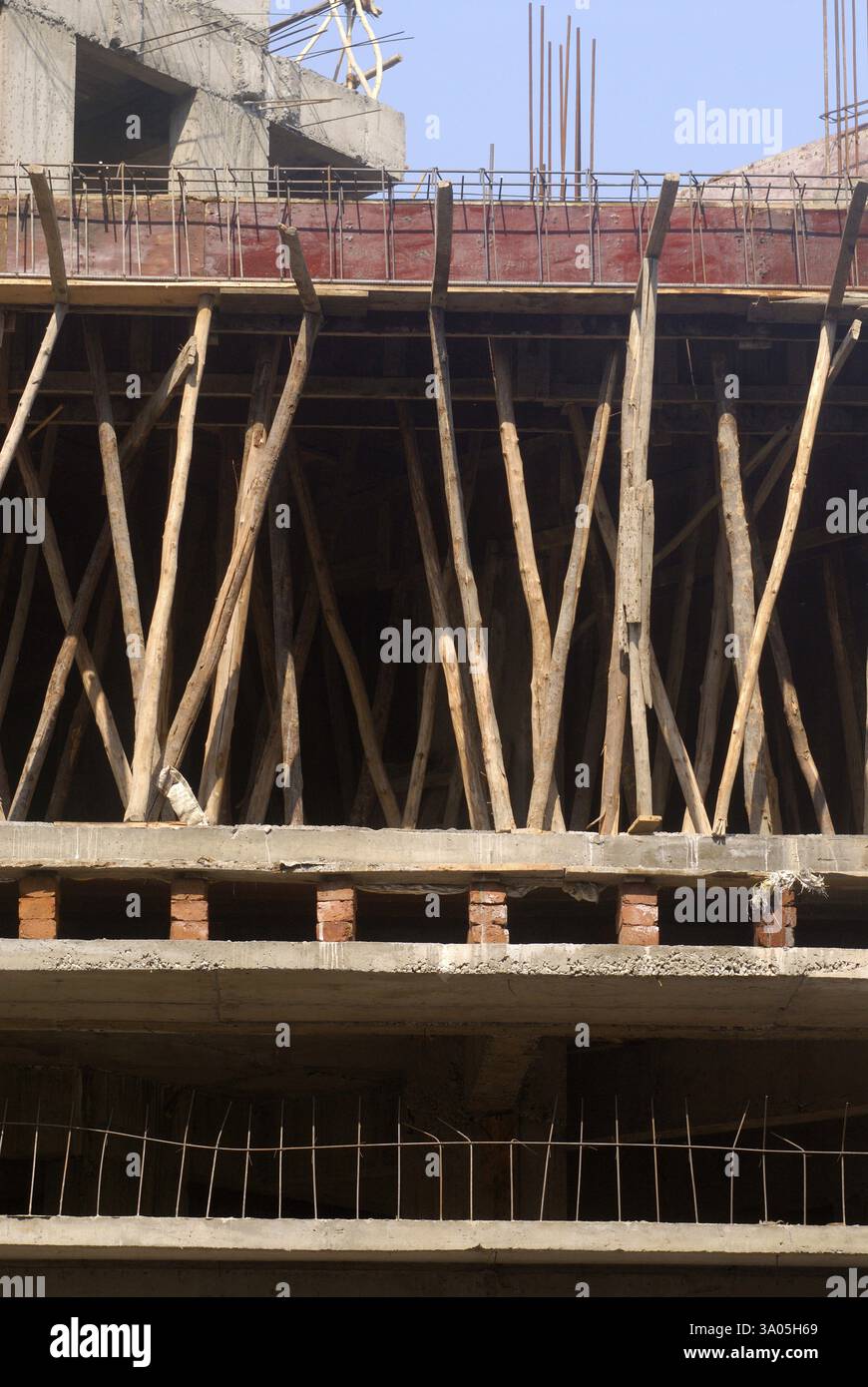 Centring and propping work for casting reinforced cement concrete slab ...