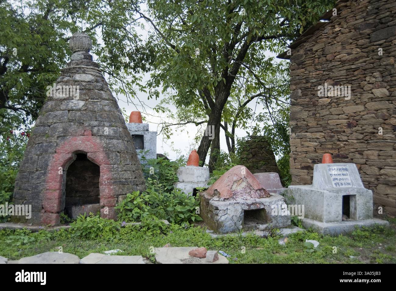 Mausoleum at shyhi devi temple at sitlakhet uttarakhand India Asia ...