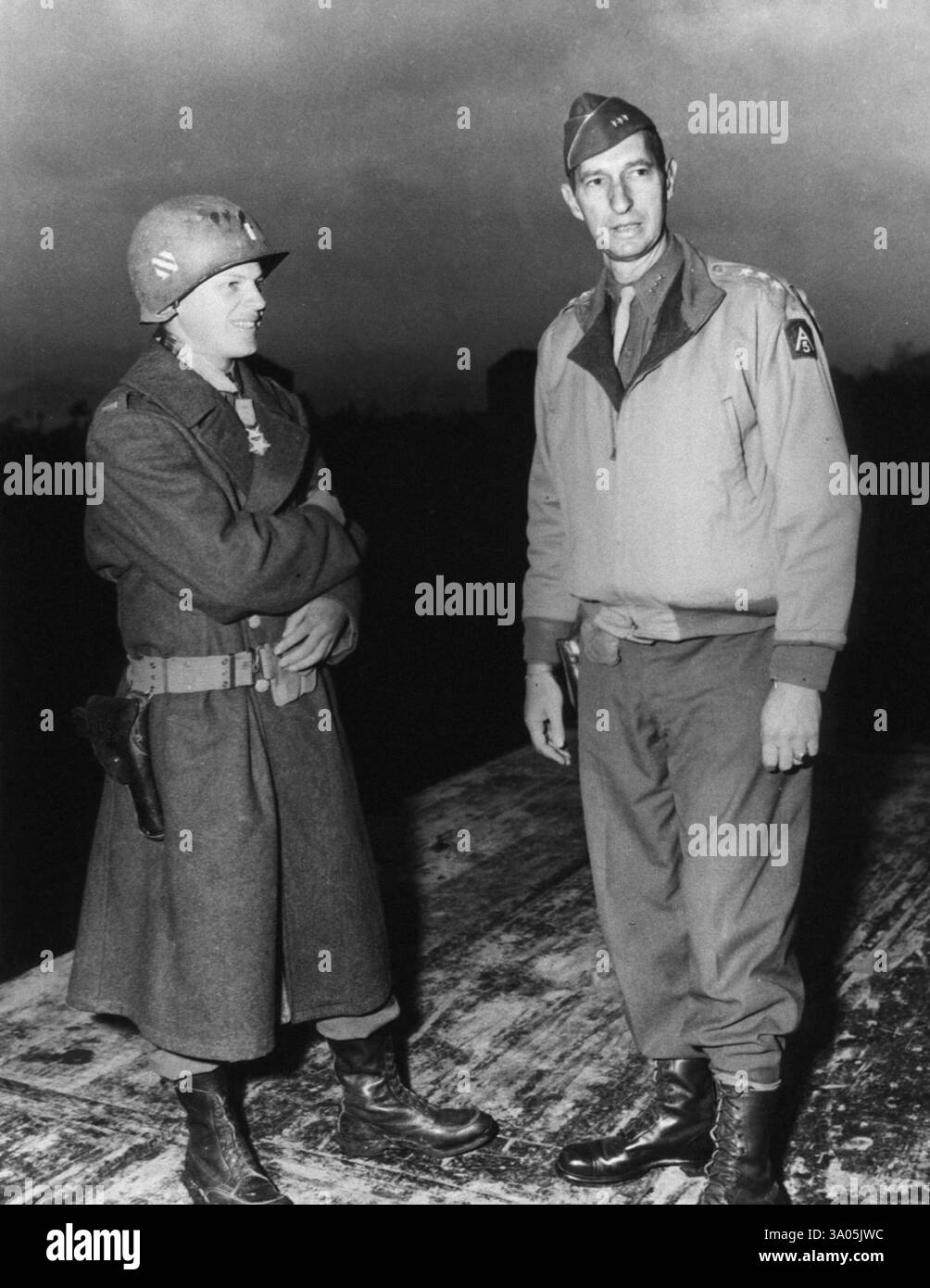 Lieutenant David C. Waybur (left) with Lieutenant General Mark W. Clark ...
