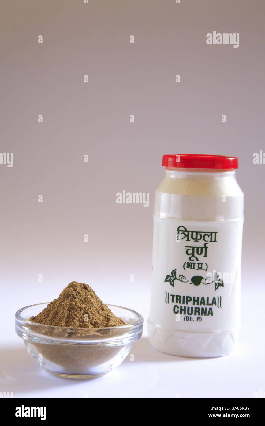 Ayurvedic medicine triphala churna powder for relief from chronic ...