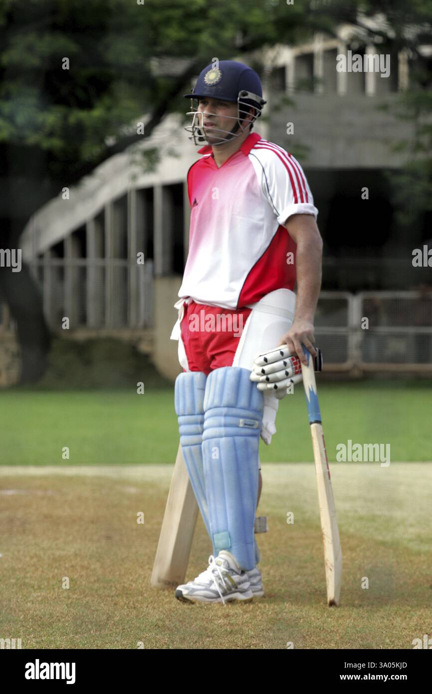 Master Blaster Sachin Tendulkar net practicing in Bombay Mumbai ...
