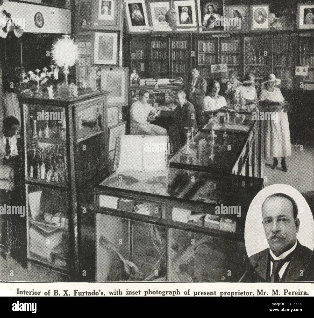Catholic community Interior of B X Furtado's with inset photograph of ...