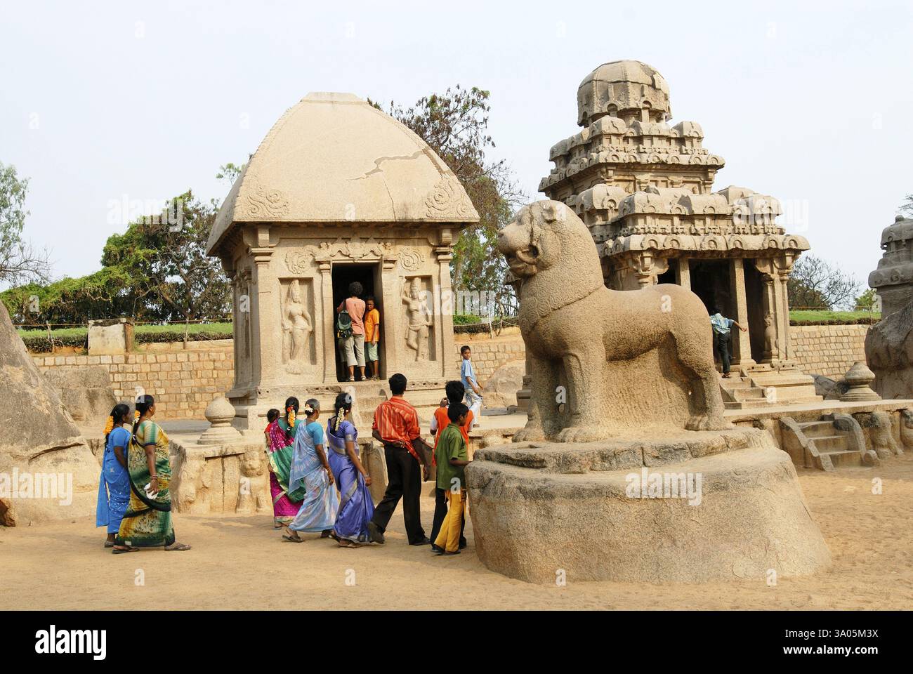 Five Rathas Pancha Rathas temple created in 7th century, Mahabalipuram ...