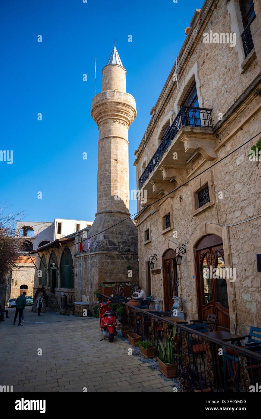 Girne, Northern Cyprus - February 3, 2025: A street in downtown of ...