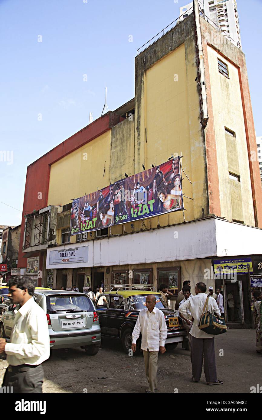 Old bollywood cinema hall dream land theatre, Charni road, Bombay ...