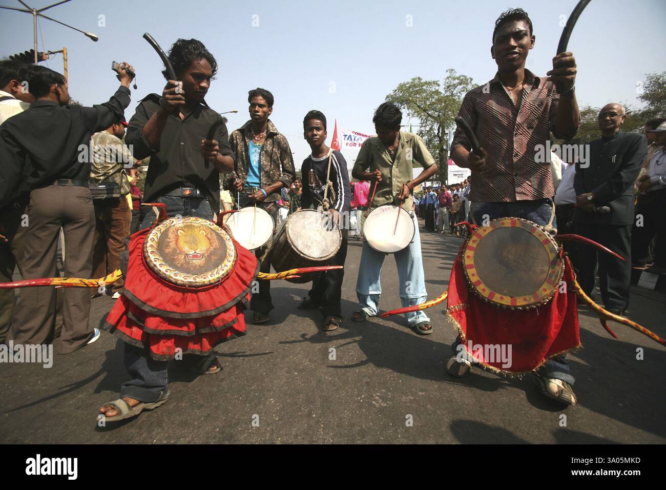 Tribal performing musical instruments village Ghatsila sub-division ...