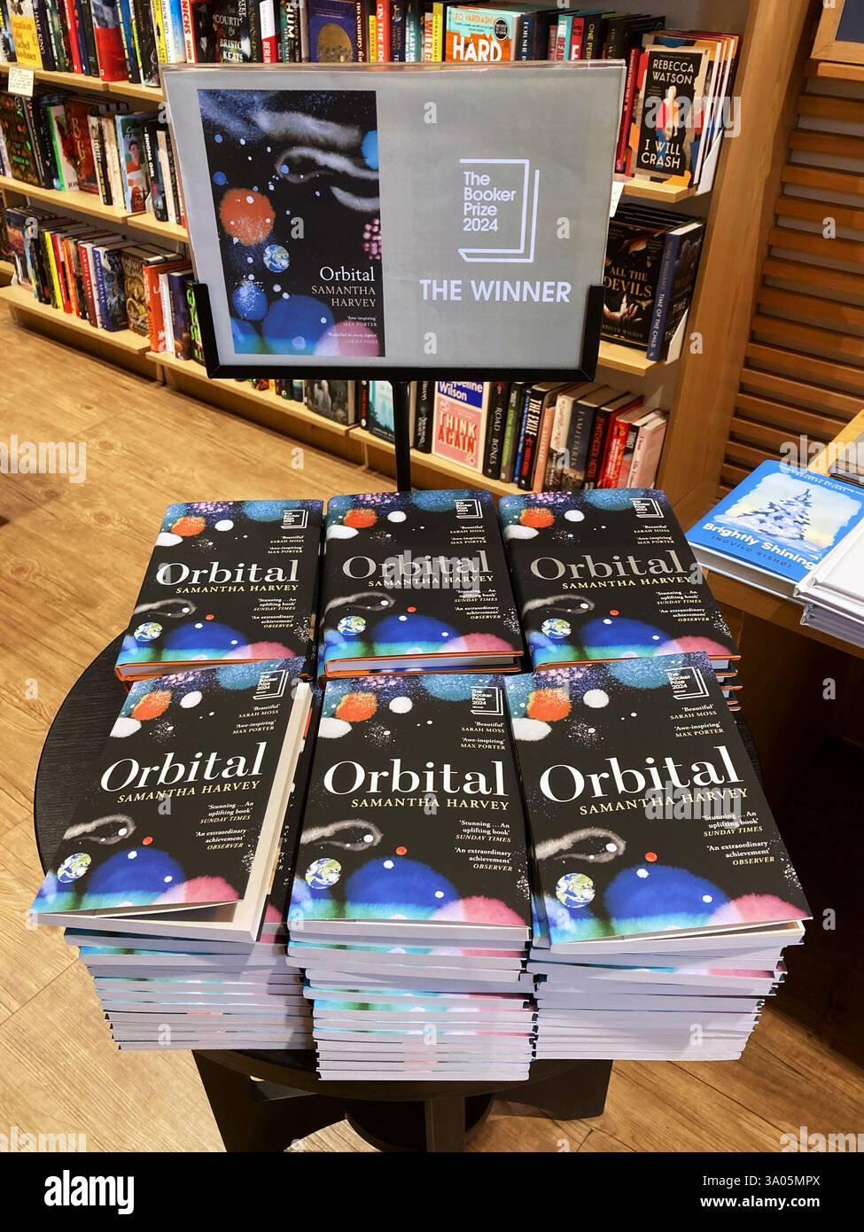 The Booker Prize Winner 2024, Copies of Orbital by Samantha Harvey ...