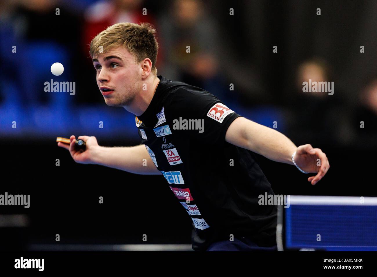 250302 Truls Möregårdh, Eslövs AI BTK, i singelfinalen under SM i ...