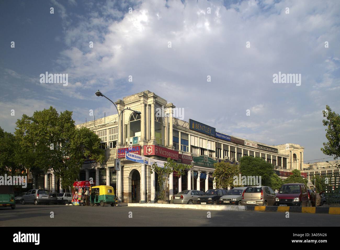 Old Buildings at Connaught Place, New Delhi, India, Asia Stock Photo ...