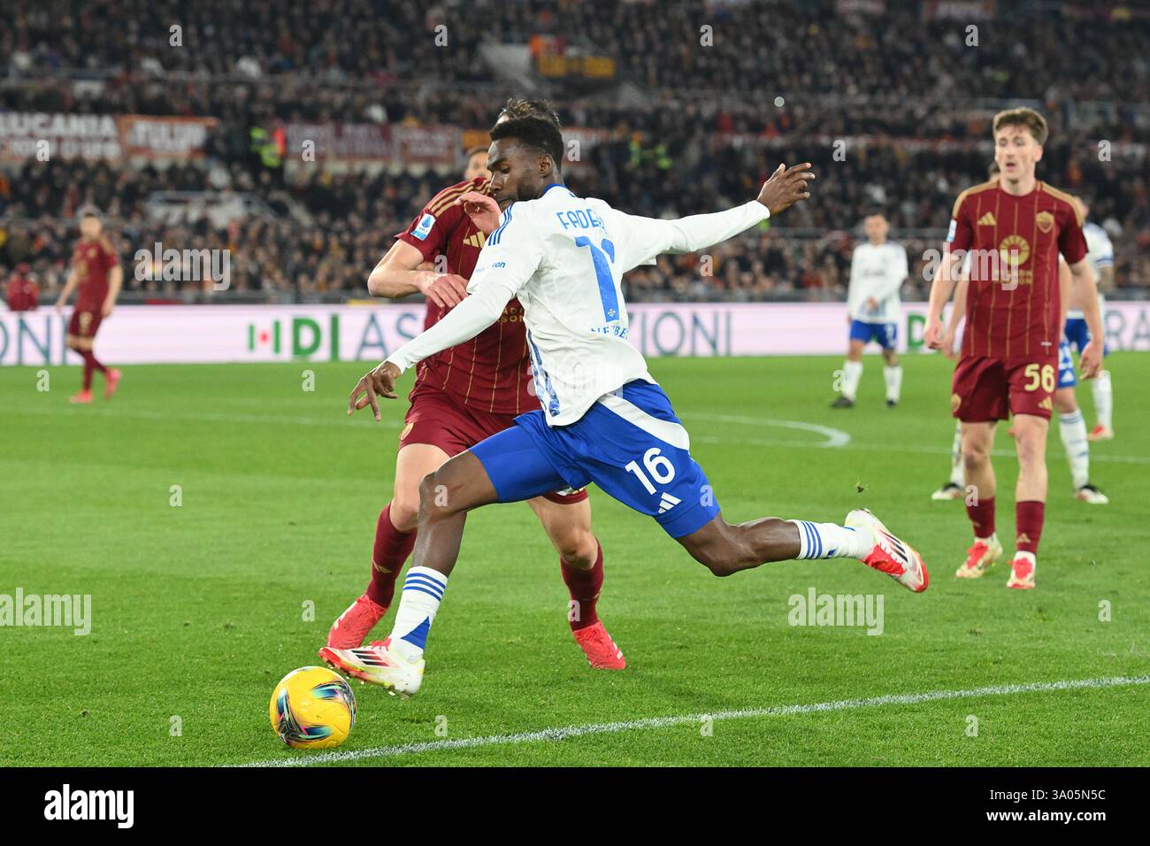 Olimpico Stadium, Rome, Italy - Alieu Fadera of Como during Serie A ...