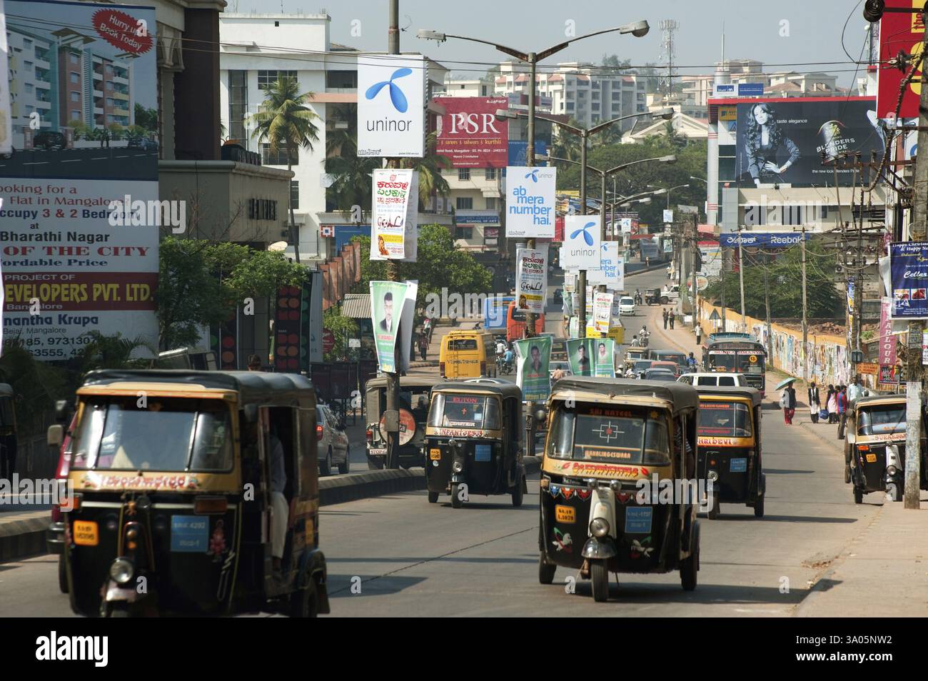 Traffic on m g road at, Mangalore, Karnataka, India, Asia Stock Photo ...