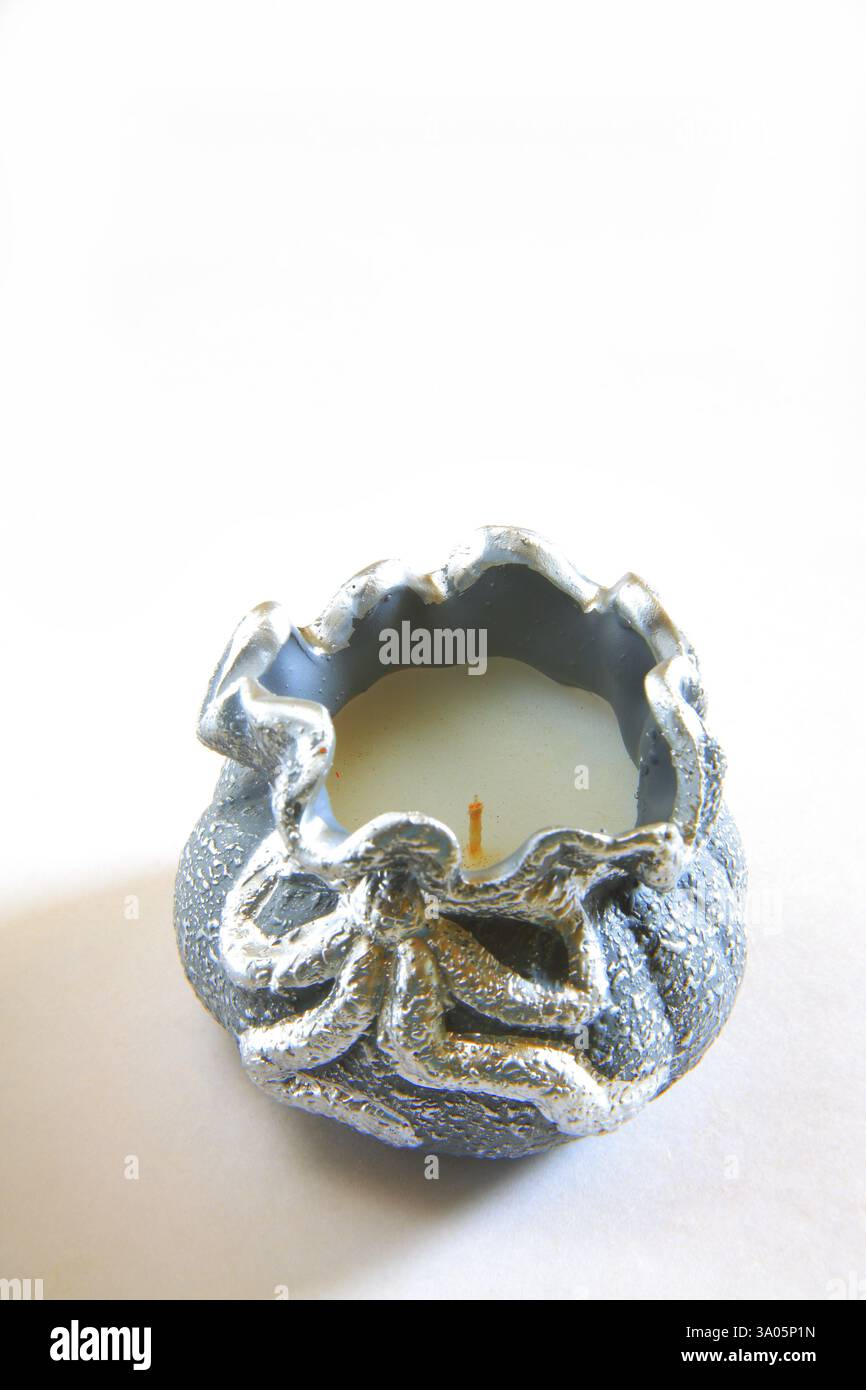Mombatti, wax pot candle, India, Asia Stock Photo - Alamy