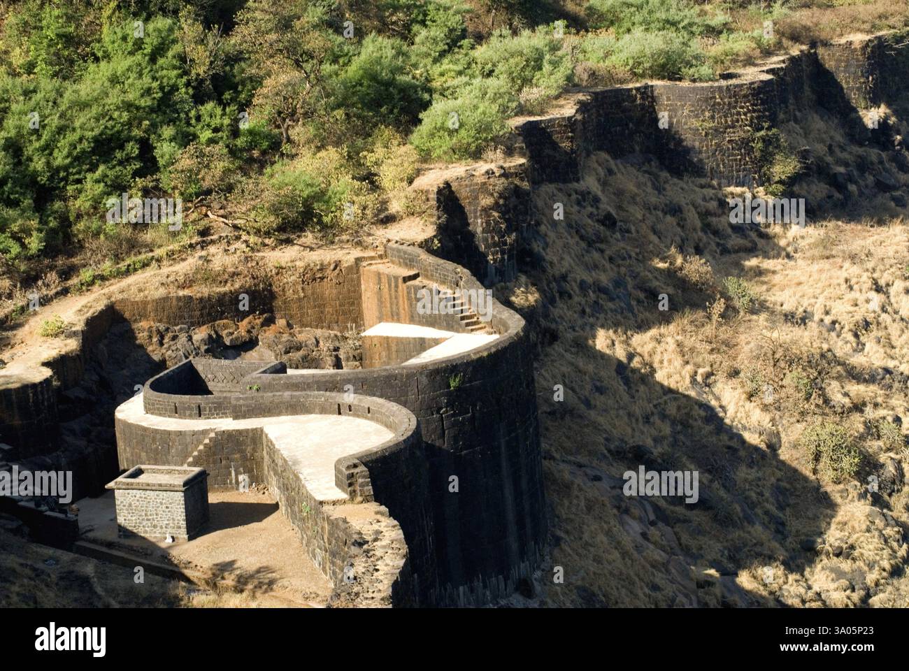 Chit darwaja main entrance and protection wall for Raigad fort ...