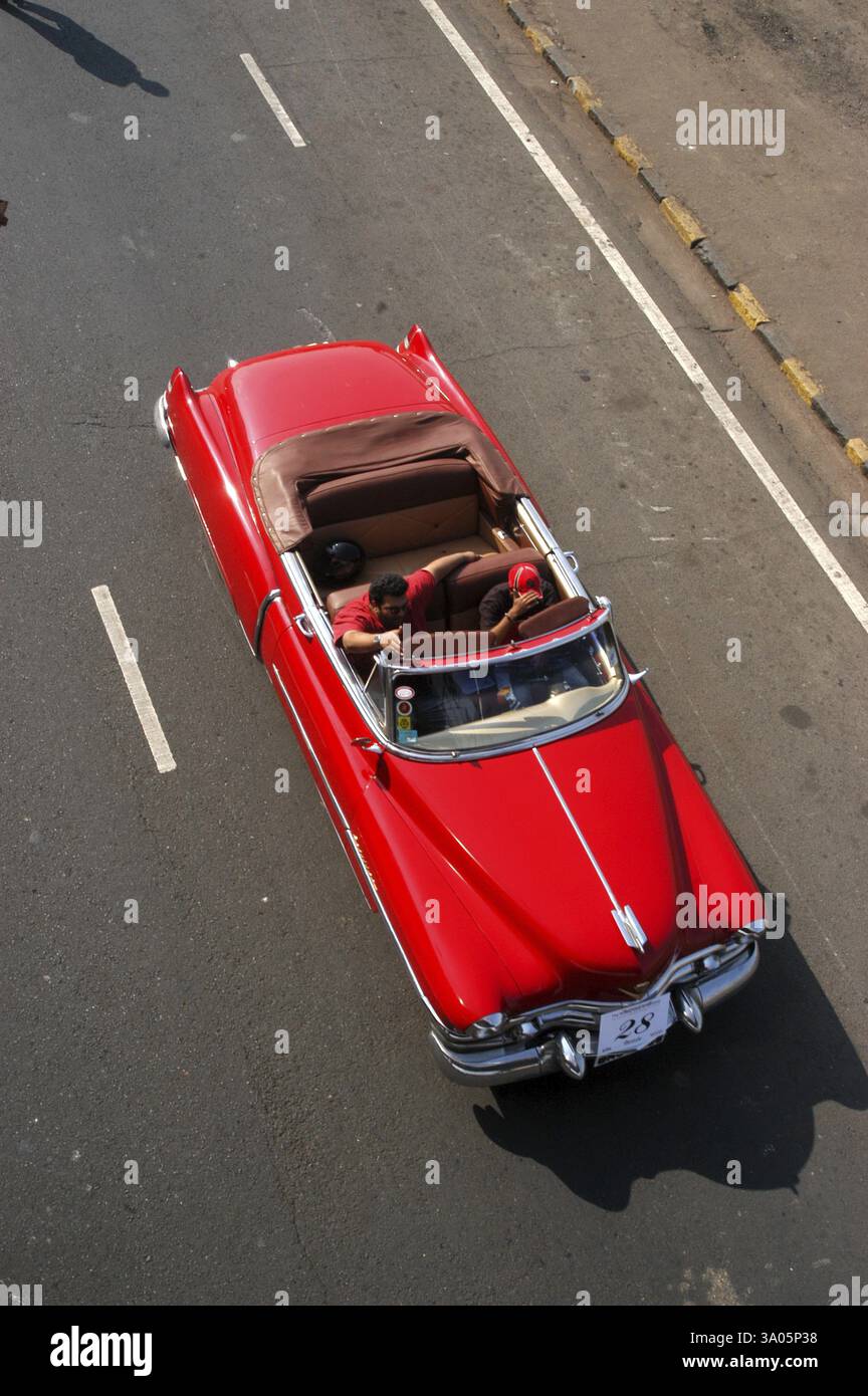 A Vintage Car at the Vintage car rally at Kala Ghoda, Bombay Mumbai ...