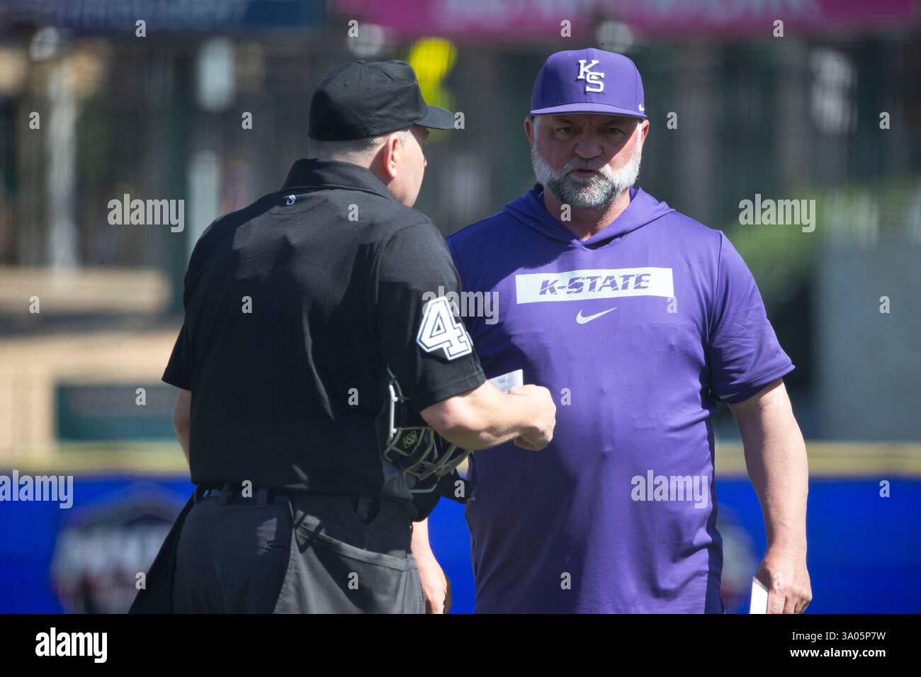 Frisco, Texas, USA. 2nd Mar, 2025. Kansas State head coach PETE HUGHES ...